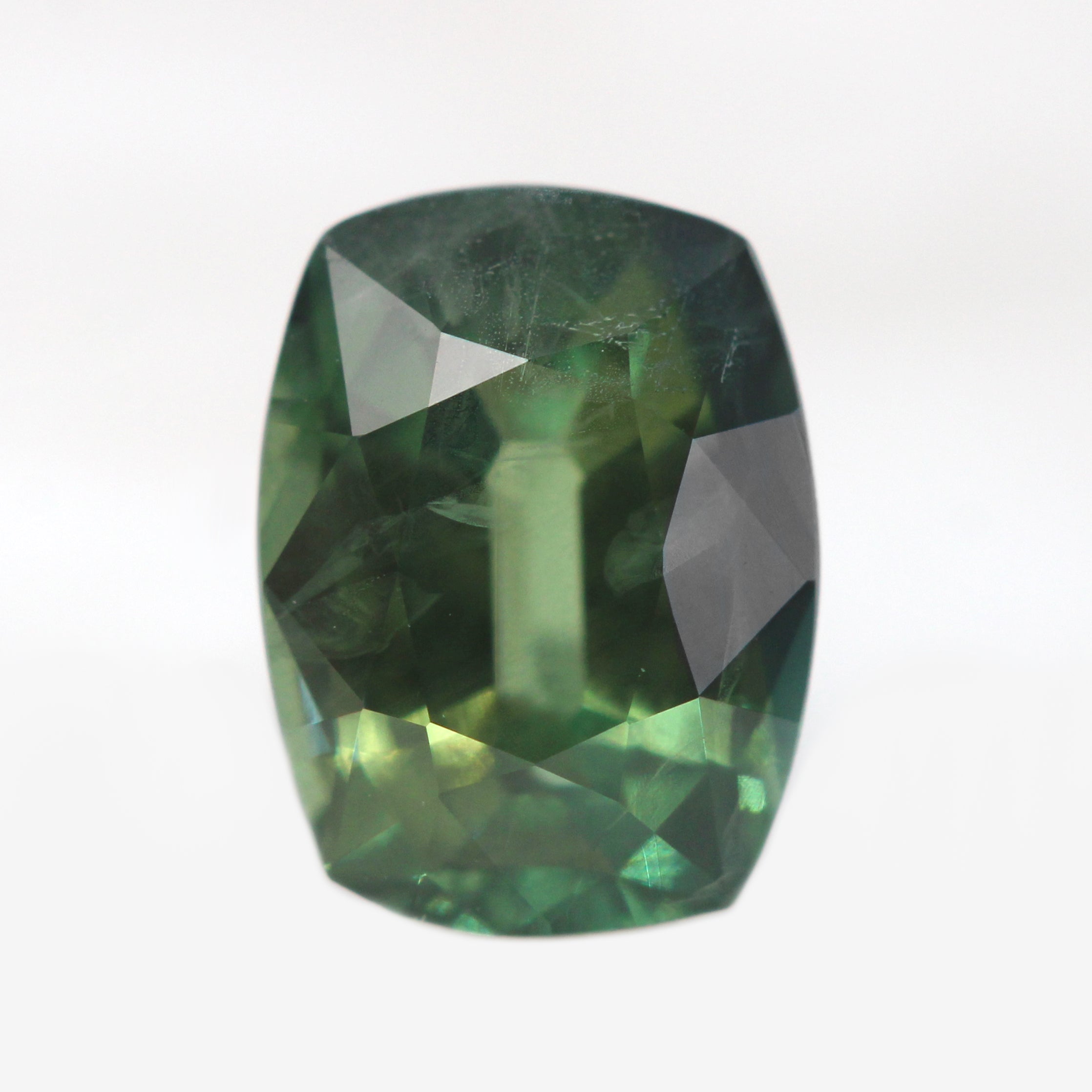 1.38 Carat Elongated Cushion Cut Green Sapphire for Custom Work - Inve – Midwinter Co ...