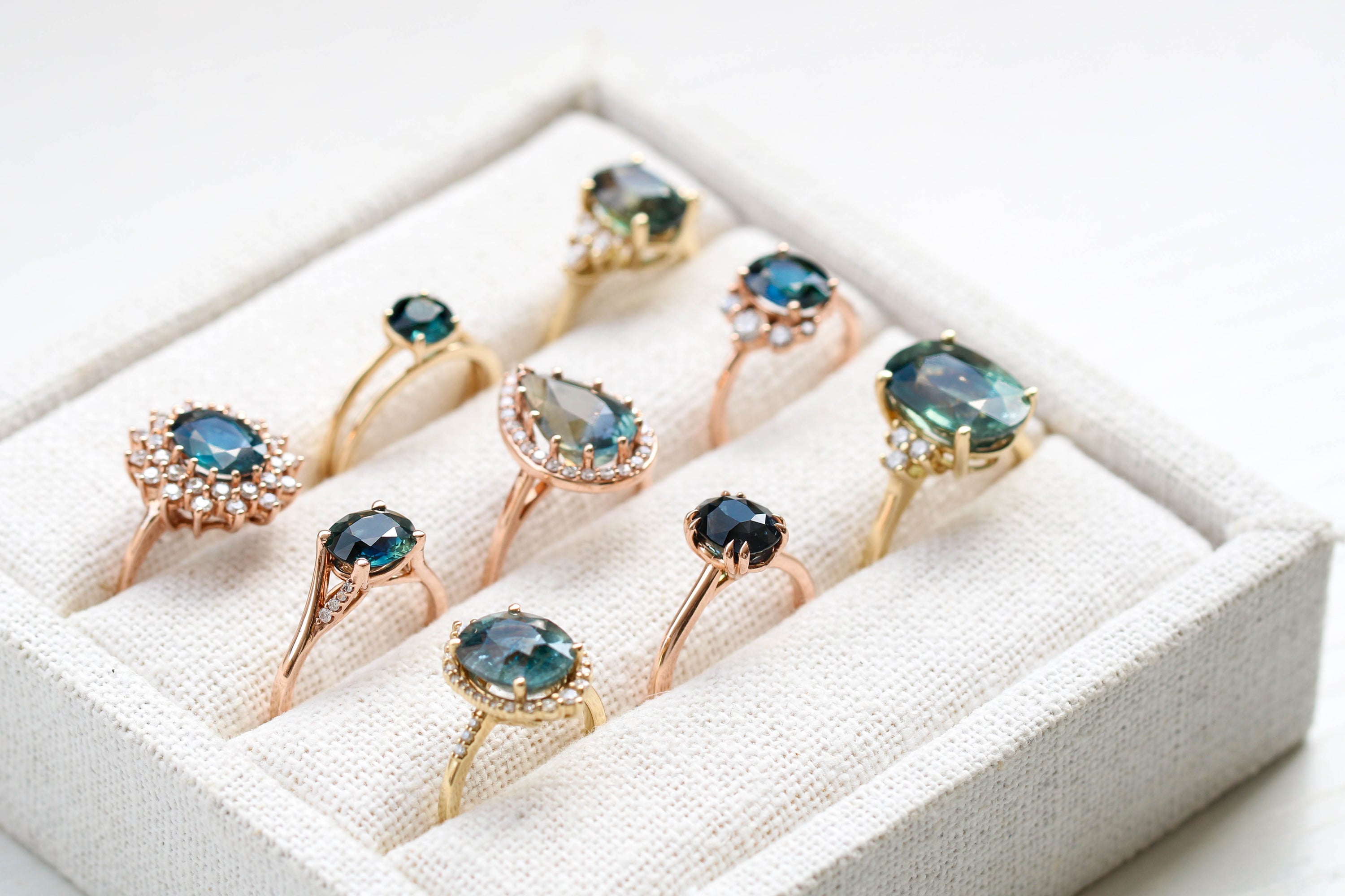 Orion Ring with a Round Moss Agate and White Accent Diamonds - Made to ...