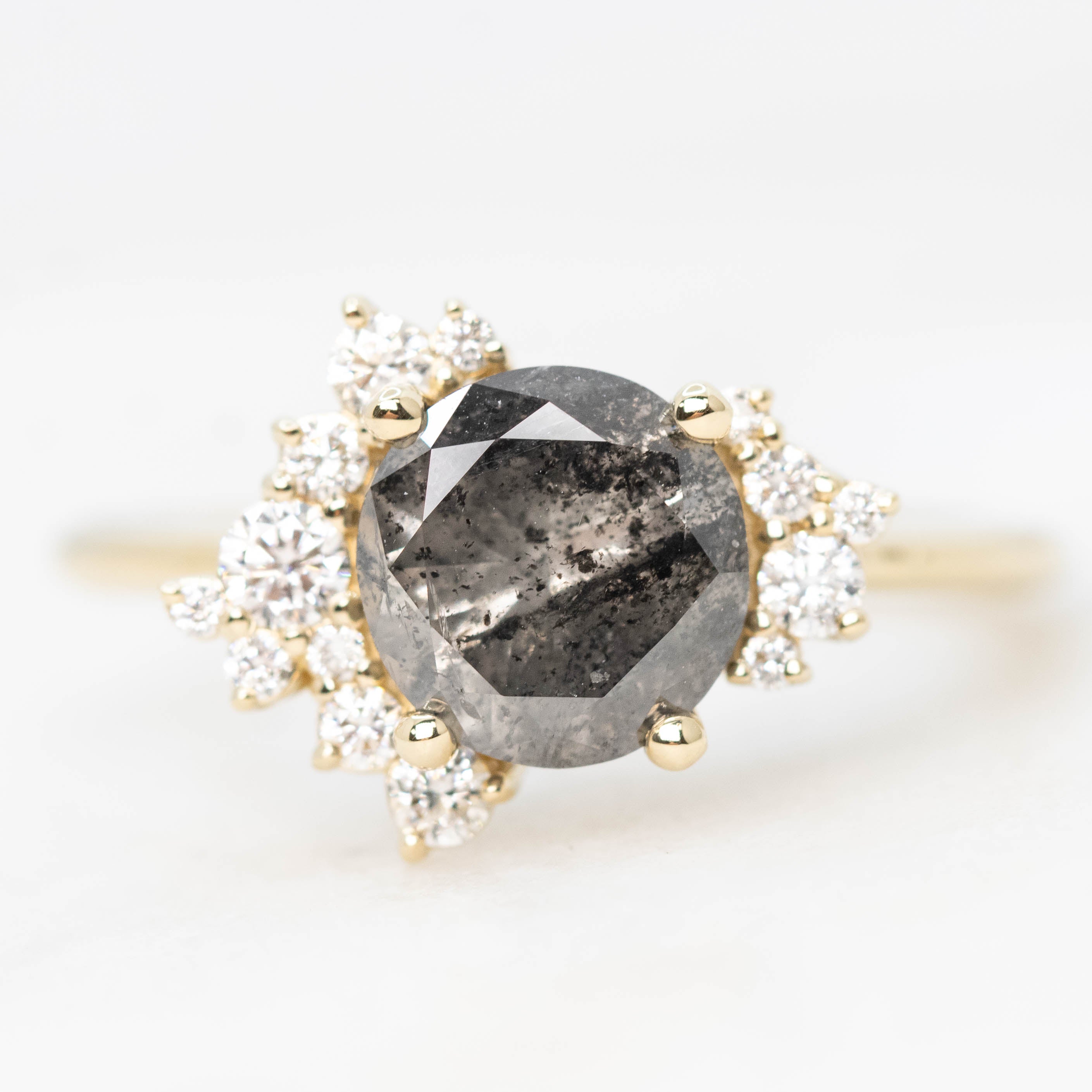 Orion Ring with 1.72 Carat Salt & Pepper Round Diamond – Midwinter Co ...