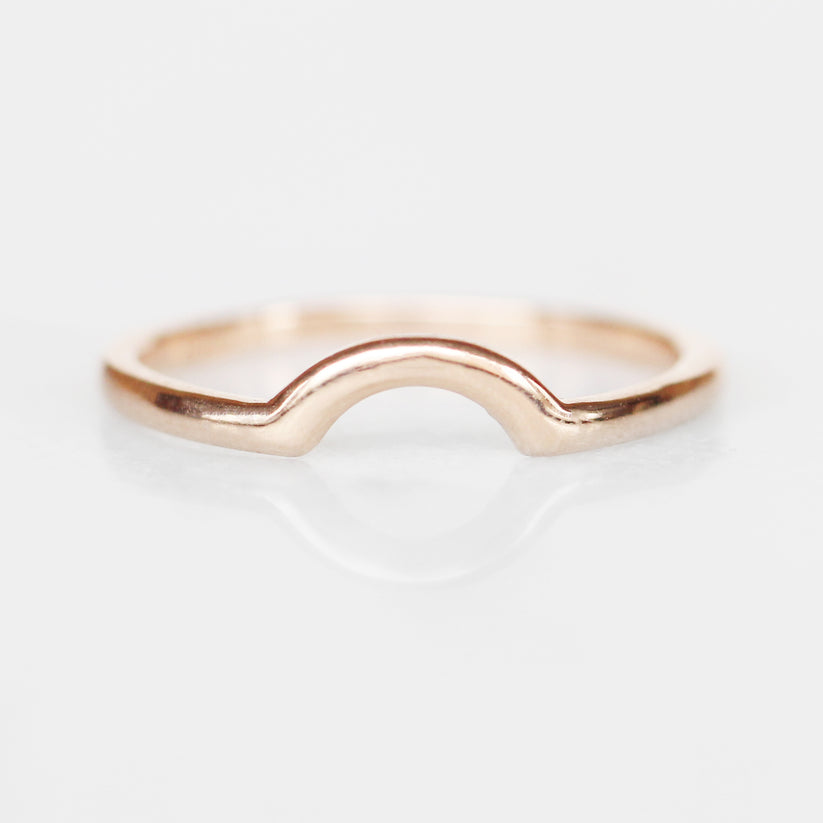 Archer - Rounded Contour Band in Your Choice of 14K Gold – Midwinter Co ...