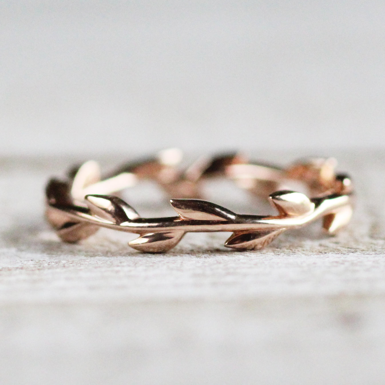 Foliage - Nature Inspired Wedding Band in Your Choice of 14K Gold ...