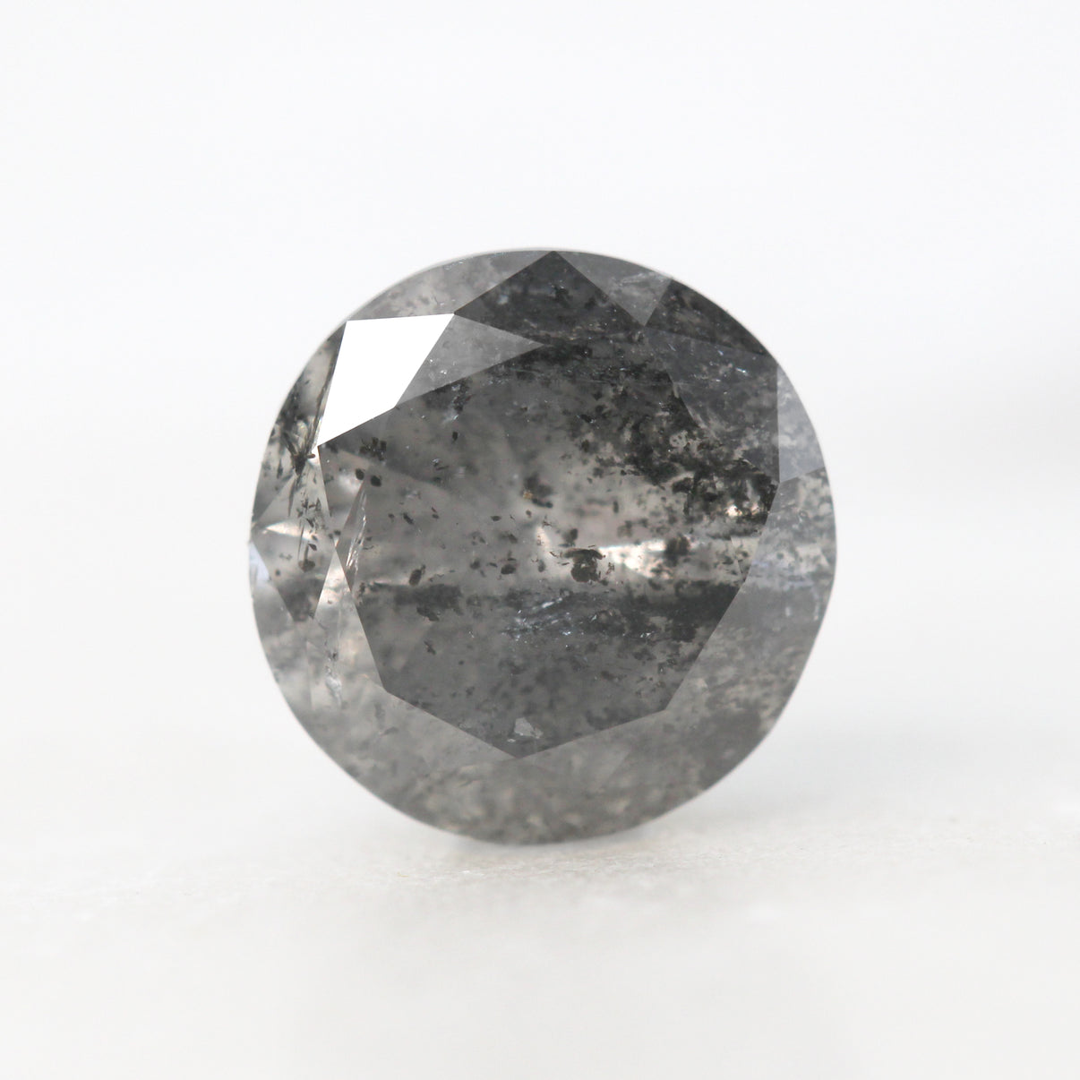 1.72 Carat Round Gray Salt and Pepper Diamond for Custom Work - Invent ...