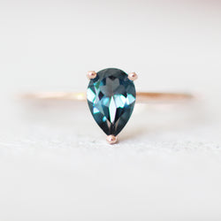 London Blue Topaz .85 carat Pear Cut - Your choice of metal - Custom ...
